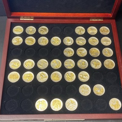 Lot Of 38 - 2010-2021 US ATB Quarters Gold-and-Silver Highlighted in ...