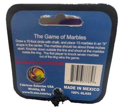 Mega Marble BELUGA MARBLE NET 24 Player Marbles & 1 Shooter Marble ...