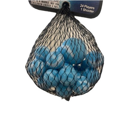 Mega Marble BELUGA MARBLE NET 24 Player Marbles & 1 Shooter Marble ...